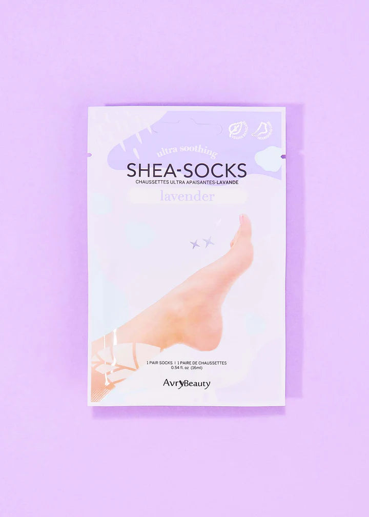 Shea Butter Socks - Lavender | Rush Nail Bar